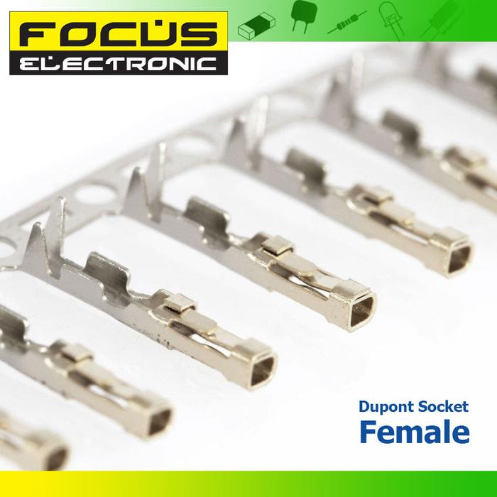 Jual Dupont Connector Socket 2.54mm Female Pin Jumper Arduino ESP8266 ...