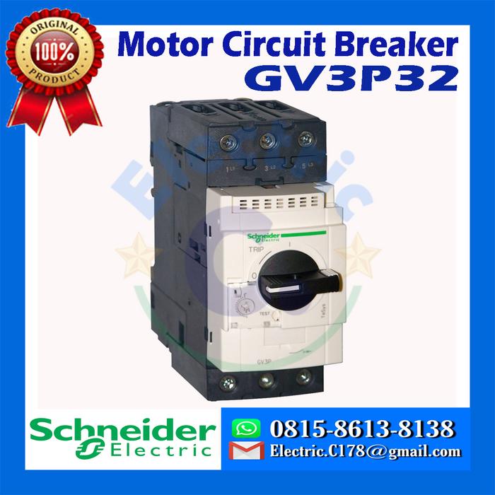 Jual Motor Circuit Breaker / GV3P32 / 23...32A / Schneider - Jakarta ...