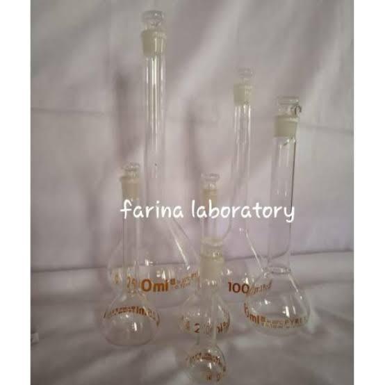 Jual Labu Ukur Iwaki Tutup kaca 500ml original volumetric flask 500ml - Kota Bekasi - Mustika ...