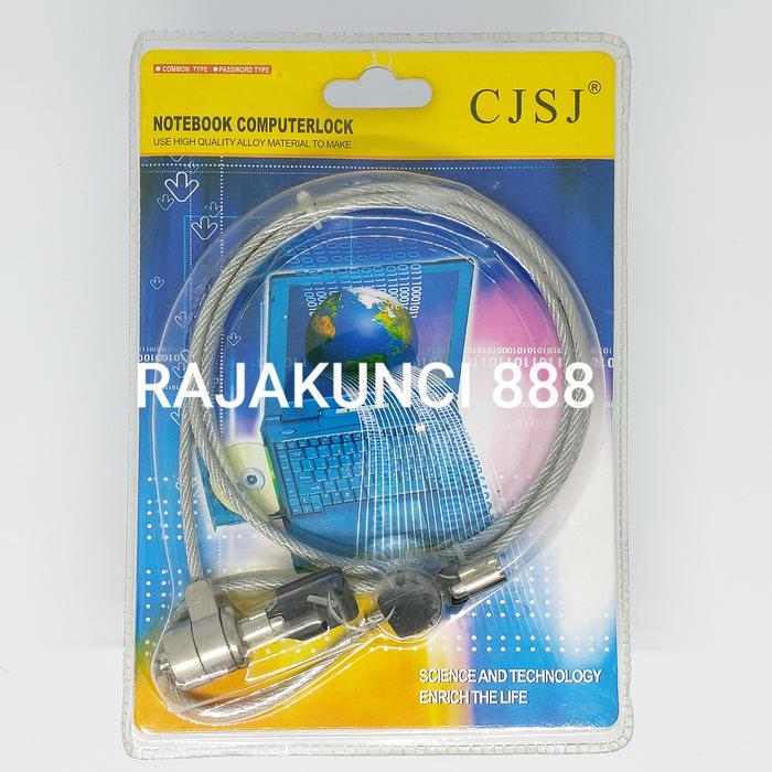 Jual Kunci tali rantai laptop / Kunci laptop / Gembok computer ...