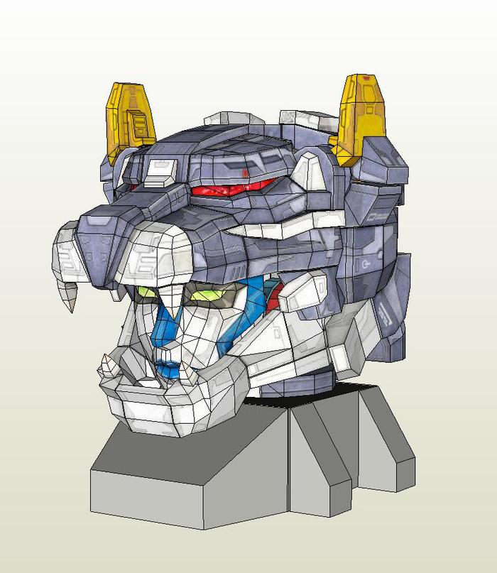 Jual DIY Papercraft Pola ZOID VOLTRON HEAD Jasmine Paper - Kota Bandung ...