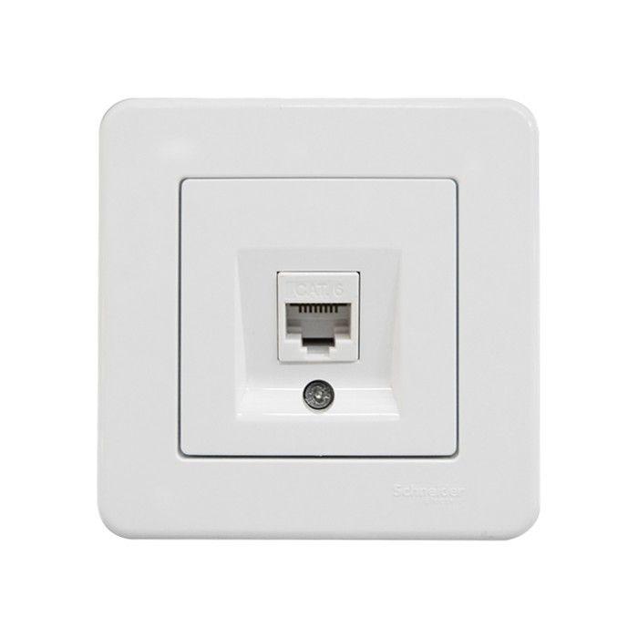Jual Stop Kontak Outlet RJ45 Data Lan CAT 6 CAT6e CAT6 Leona Schnieder ...