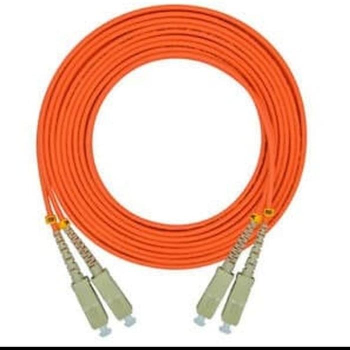 Jual KABEL PATCHCORE OPTIK SC SC MULTIMODE OM2 DUPLEX PANJANG 100 METER ...