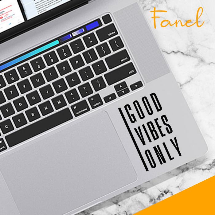 Jual stiker laptop trackpad good vibes only Cutting Sticker keren ...