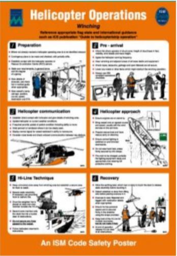 Jual Helicopter Operations Winching Poster IMPA 331577 IMO Poster Kapal ...