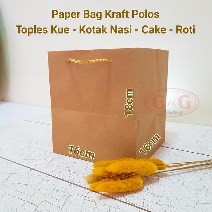 Jual Paper Bag Toples Kue / Paperbag / Roti / Box / Cake / Bento ...