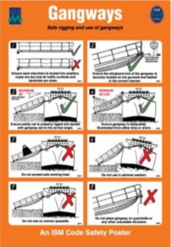 Jual IMPA 331514 Gangways Poster IMO ISM CODE Safety Poster Kapal ...
