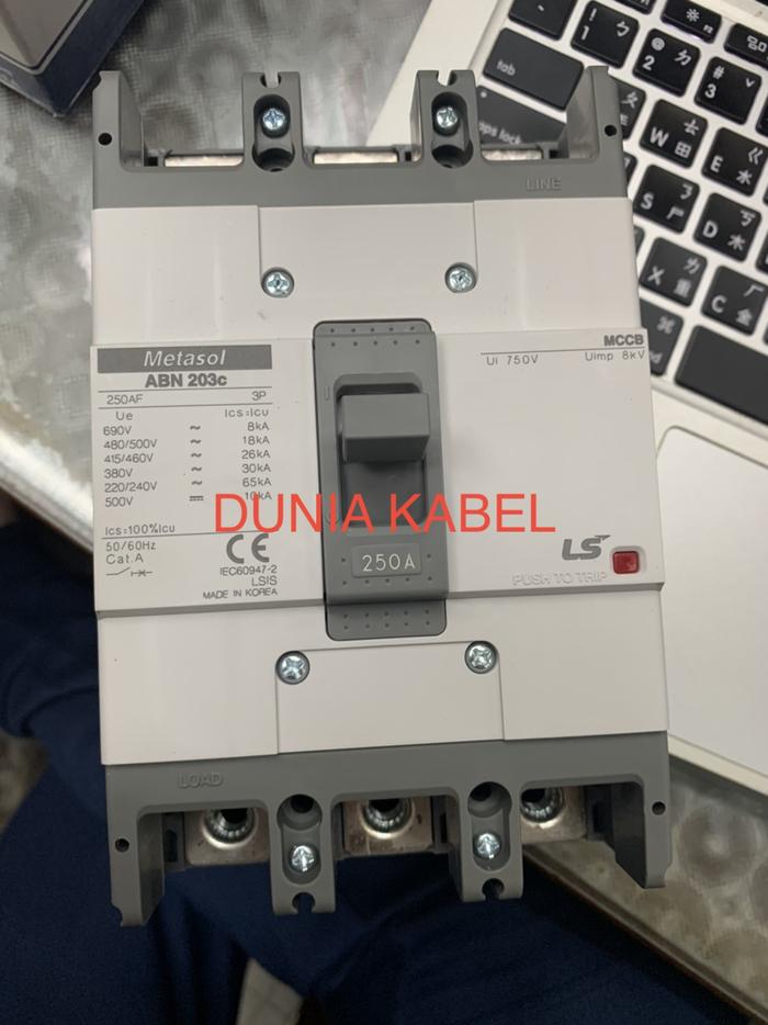 Jual MCCB Breaker ABN-203C 30Ka 3P 100A 125A 150A 175A ABN 203C LS Metasol - Jakarta Barat ...