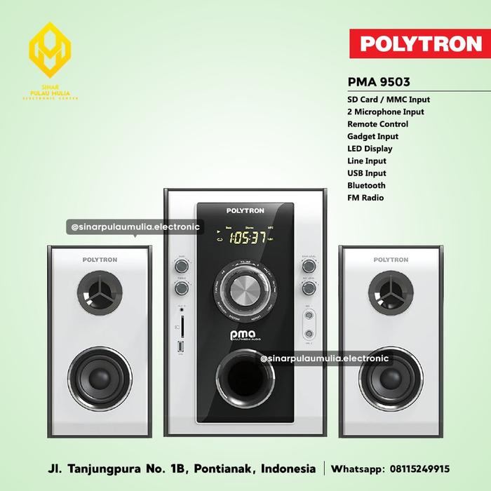 Jual Polytron Speaker Aktif Bluetooth Remote Control & USB Input - PMA 9503 - Kota Pontianak ...