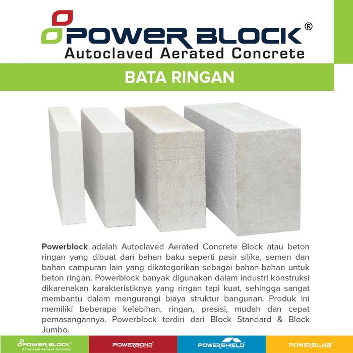 Jual HEBEL POWERBLOCK JUMBO UKURAN 12.5 DAN 15 CM / 12.6 @ 550.000 ...