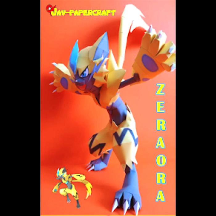 Jual Pokemon Zeraora Papercraft - Kab. Bekasi - Papercraft Tiviti ...