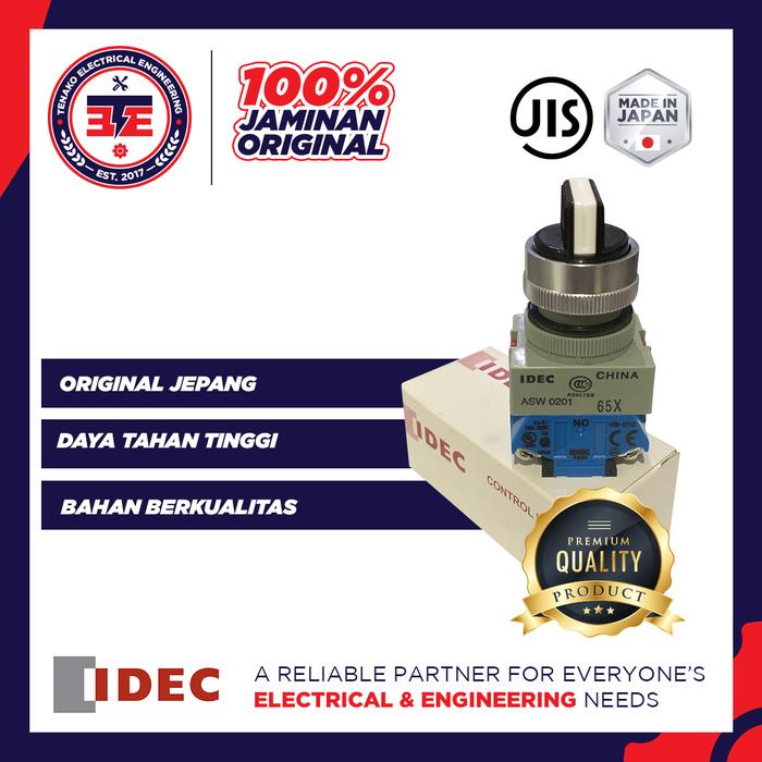 Jual IDEC ASW211 Sellector Switch 22mm 2 Posisi NO NC - Jakarta Barat ...