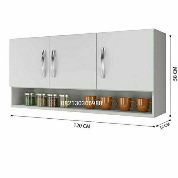 Jual Eksklusif Lemari dapur / lemari gantung / lemari bumbu/ kitchen ...