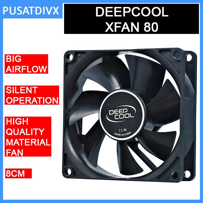 Jual DEEPCOOL XFAN 80 KIPAS FAN 8CM 80MM CASING CASE COOLER PC DEEP ...