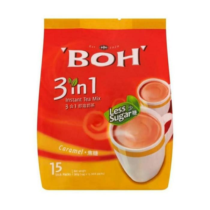 Jual BOH Instant Tea Mix Teh Tarik Caramel Less Sweet Milk Tea Rendah ...