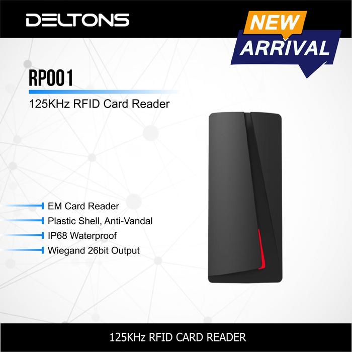 Jual 125KHz RFID EM Card Reader Deltons RP001 Access Control - Kota ...