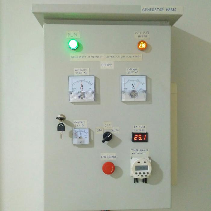 Jual Box Panel Automatic Otomatis On Off PLN - PLTS Inverter 3000W ...