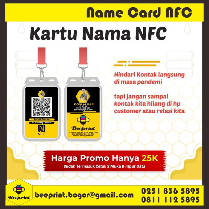 Jual CETAK KARTU NAMA NFC & QR CODE BAHAN PVC - Kota Bogor - BEEPRINT ...