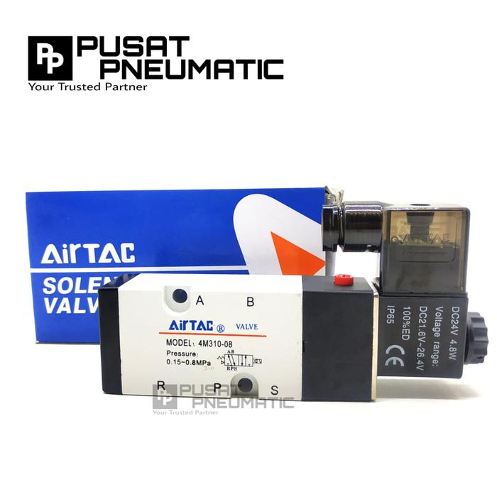 Jual Solenoid Valve 4m310 08 / 4m310-08 Airtac 220v ac/ 24v dc - Voltase Dc 24 - Jakarta Barat ...