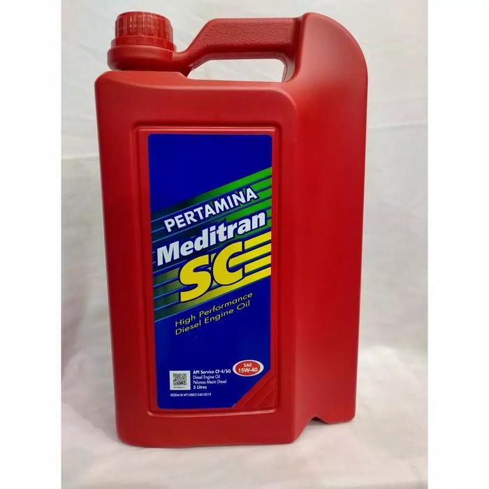 Jual OLI PERTAMINA MEDITRAN SC DIESEL ENGINE OIL SAE 15W-40 5 LITER ...