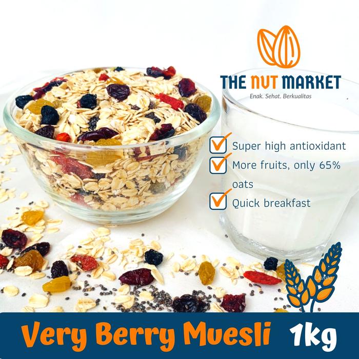 Jual Very Berry Muesli 1kg, lebih banyak buah untuk sarapanmu - Kota ...