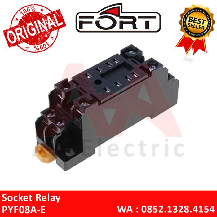 Jual Socket Relay PYF08A-E / PYF08AE 8 Pin untuk Relay MY-2, H3Y Fort ...