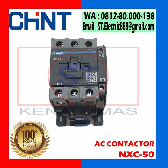 Jual Contactor AC CHINT / NXC-50 / NXC50 / Kontaktor AC CHINT 3P 22kW - Jakarta Pusat - ST ...