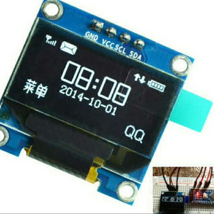 Jual 0.96 Inch 4Pin White IIC I2C OLED Display Module 12864 LED For ...