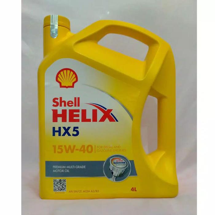 Jual OLI SHELL HELIX HX5 SAE 15W-40 GALLON 4 liter - Kota Madiun ...