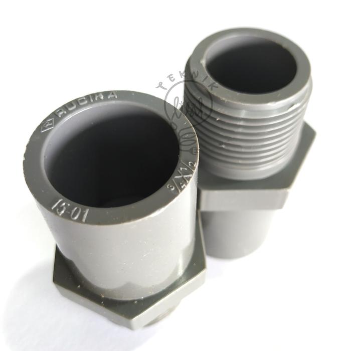 Jual SOCK DRAT LUAR RUCIKA FITTING PIPA PVC SDL AW REDUCER 1/2 KE 3/4 ...