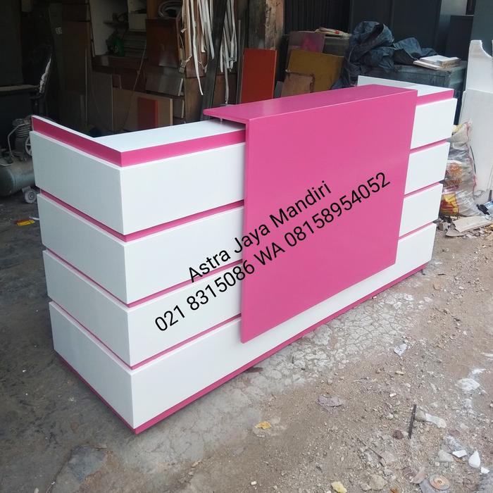 Jual Meja Counter Meja Front Office Furniture Custom New Meja ...