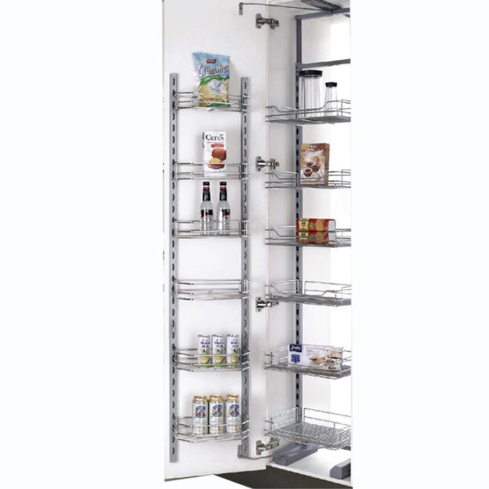 Jual PANTRY UNIT TALL KITCHEN BASKET RAK SNACK SUDUT 6 LAYER LEMARI ...