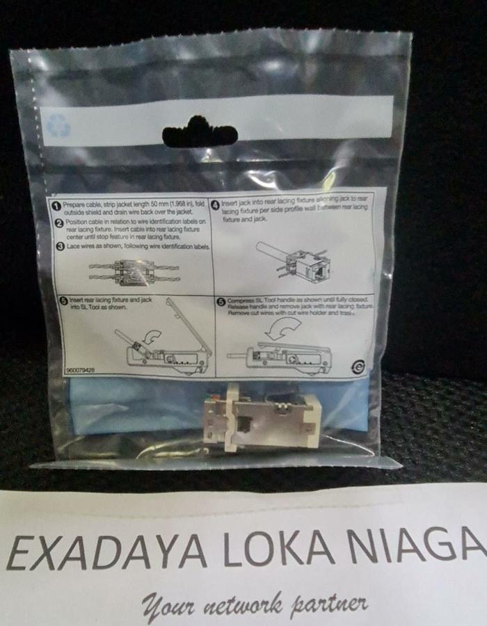 Jual AMP Modular Cat.6A Shielded / Modular Stp Cat6A Commscope 2153449 ...