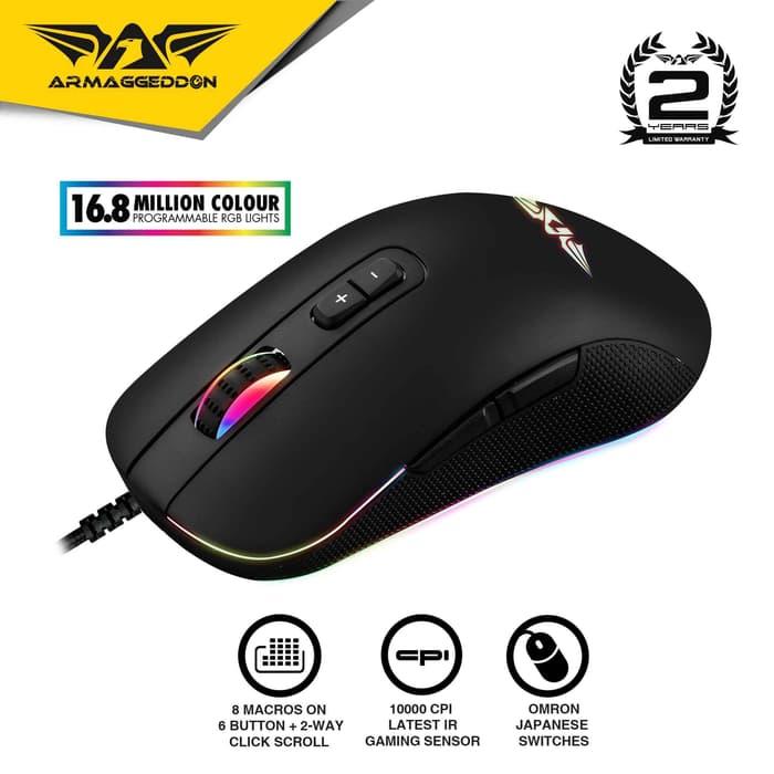 Jual Mouse Gaming Armaggeddon Falcon III USB 10000CPI- Armagedon Falcon ...