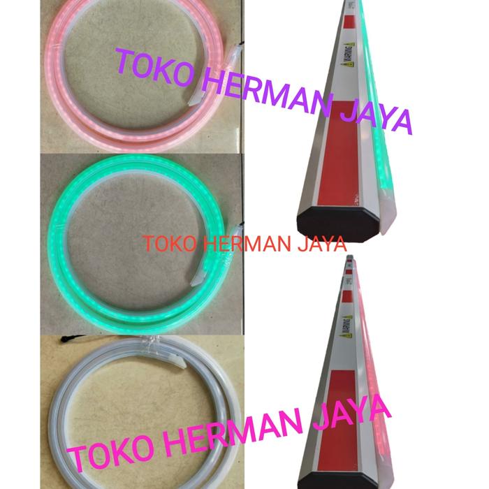 Jual lampu led palang + karet pelindung palang barrier gate 3 meter ...