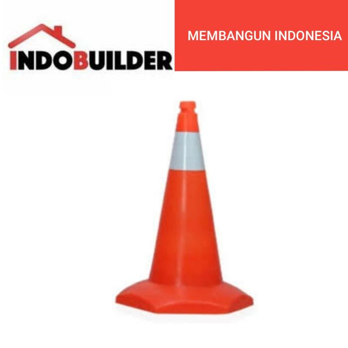 Jual INDO BUILDER TRAFFIC CONE PLASTIK 75 CM SAFETY CONE - Kab ...