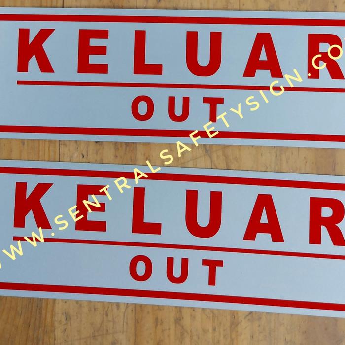 Jual RAMBU KELUAR/MASUK 10X30CM - Jakarta Barat - sentral safety sign ...