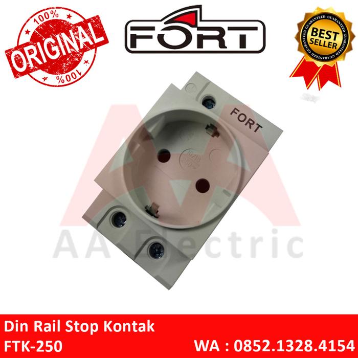 Jual DIN Rail Stop Kontak FTK-250 / FTK250 16A 250V Fort - Jakarta Pusat - AA Electric Online ...