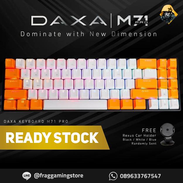 Jual Rexus Daxa M71 PRO Bluetooth Mechanical Gaming Keyboard - Jakarta ...