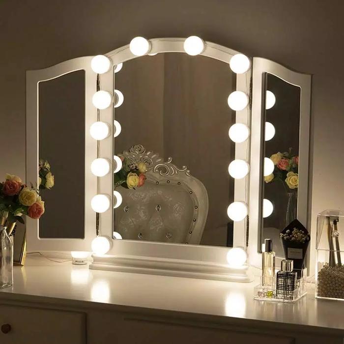 Jual BOHLAM LAMPU LED MEJA RIAS 10 bohlam LED Vanity Bulbs Mirror Light ...