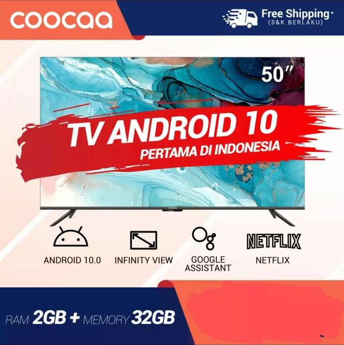 Jual COOCAA LED TV 50 inch 50S6G PRO SMART TV ANDROID 10 UHD 4K plus BREKET - Kota Tangerang ...