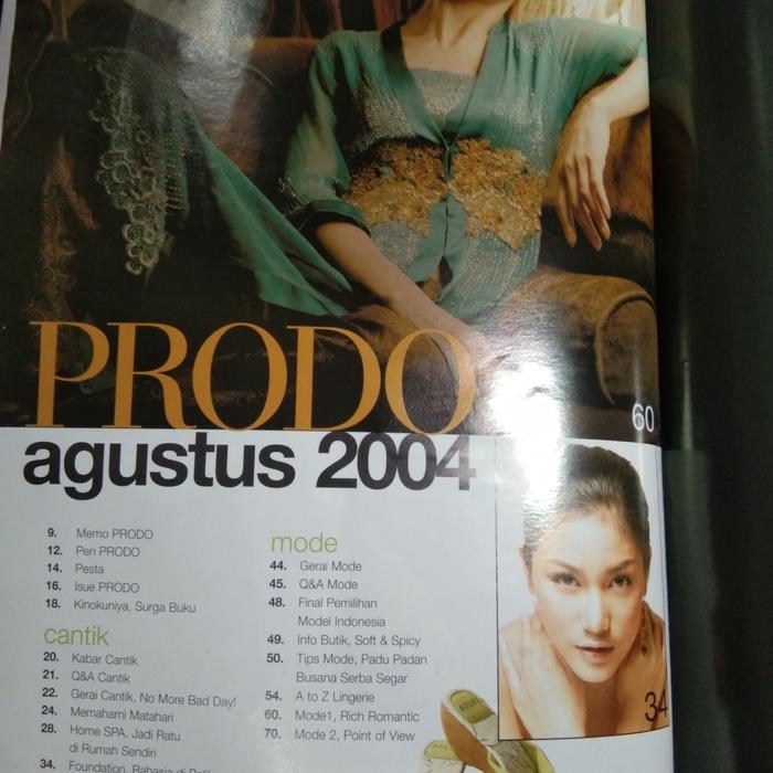 Jual Majalah Prodo No.1/2004 Cover Dewi Sandra Di Seller Velvet Store - Cengkareng Timur, Kota ...