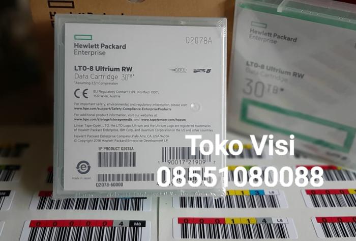 Jual Hpe Lto8 Rw Q2078a 30tb Lto Ultrium Tape Media Data Cartridge Di ...