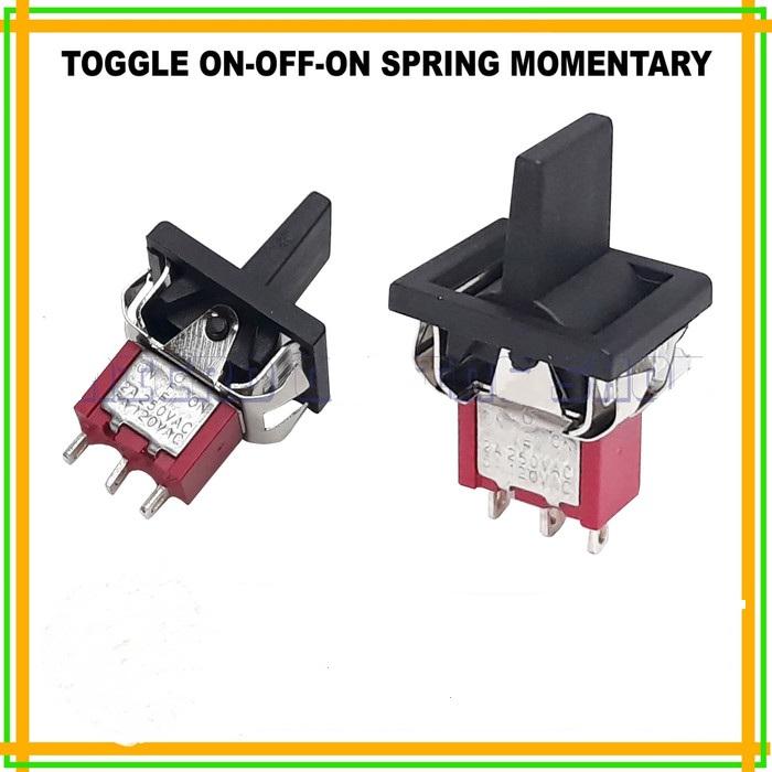 Jual Toggle switch / Saklar Toggel 3 Pin Mini On-Off-On Spring ...