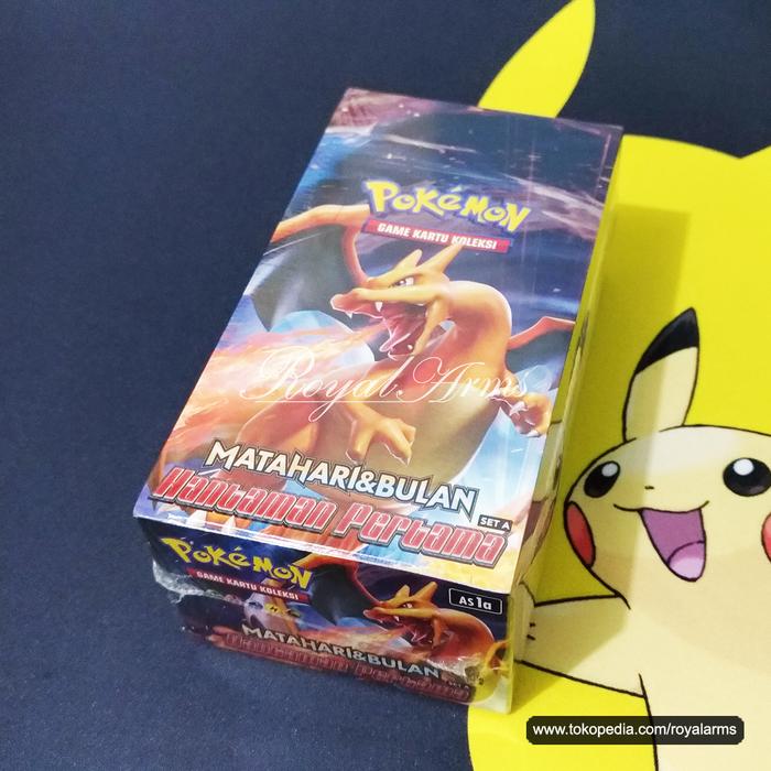 Promo Pokemon Card Game Hantaman Pertama Booster Box Set A AS1A Sun & Moon Matahari & Bulan 1st ...