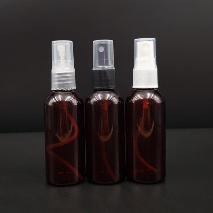 Jual Botol Spray Hitam 60 ML Coklat / Botol Plastik 60 ML Amber - Kota ...