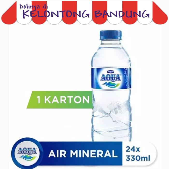 Jual Aqua Botol 330ml Air Mineral 330 ml - 1 Dus - Kota Bandung ...