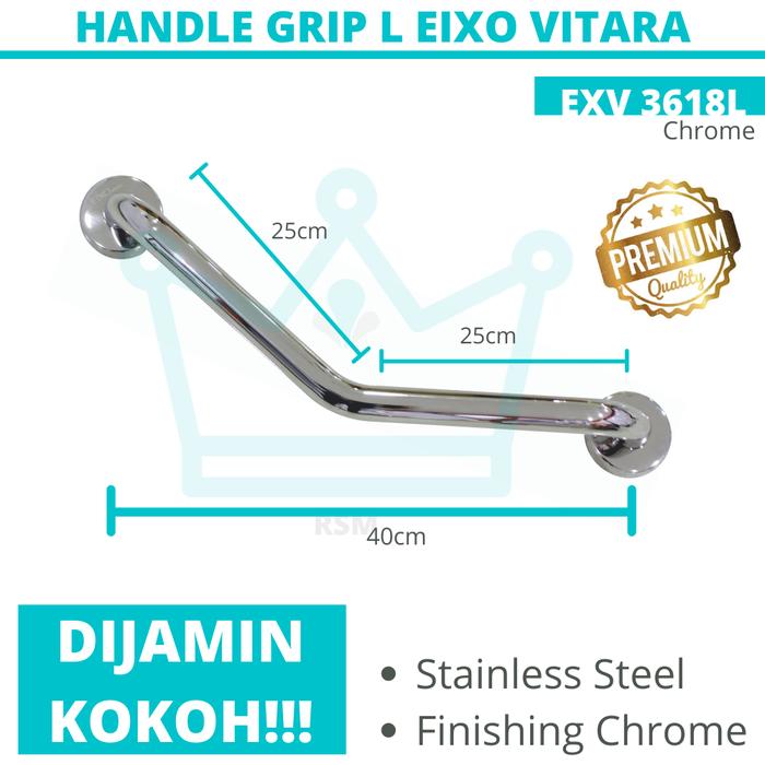 Jual PEGANGAN BATHUB GAGANG PINTU L EIXO HANDLE GRIP TOILET WC ...