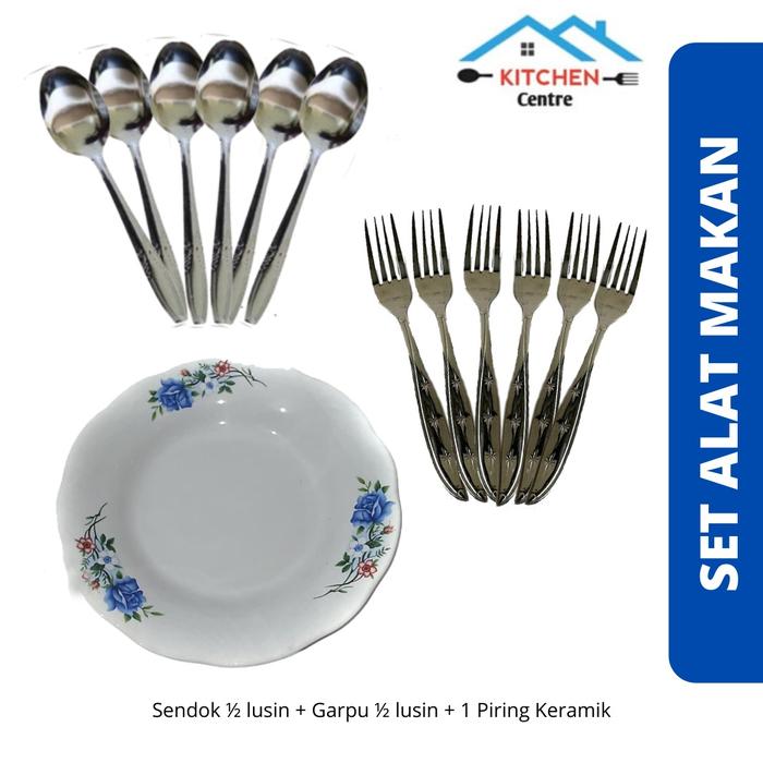 Jual SET ALAT MAKAN SENDOK GARPU PIRING - Kota Bandung - kitchen centre ...