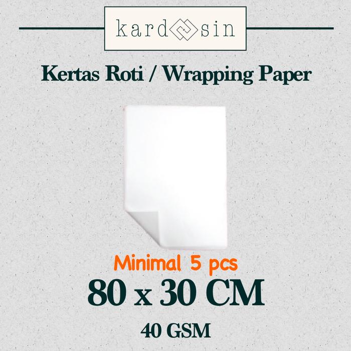 Jual KERTAS ROTI WRAPPING PAPER DUSLAK SEPATU BAJU PACKING BARU UK ...